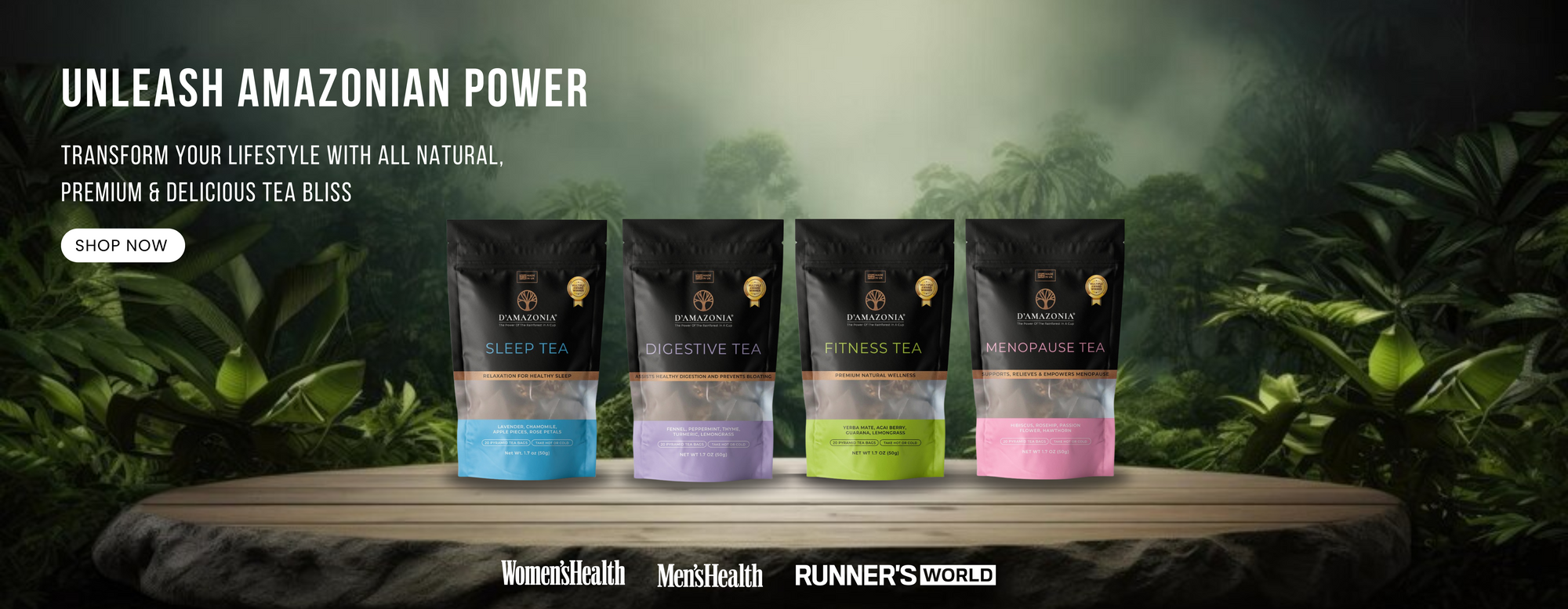 D'Amazonia - Buy Award-Winning Premium Functional Herbal Tea Online